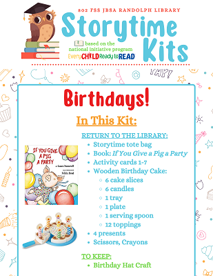 Storytime: Birthdays | Joint Base San Antonio Libraries