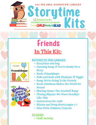 Storytime: Friends | Joint Base San Antonio Libraries