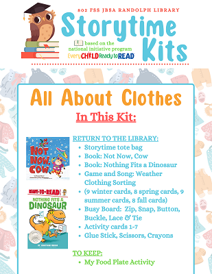 Storytime: All About Clothes | Joint Base San Antonio Libraries